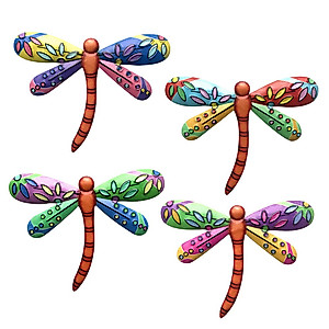 K-Musculo Metal Dragonfly Bedroom Outdoor Garden Backyard Living om Patio Bathroom Porch Gift Iron Art Balcony Hanging Home Wall Decor