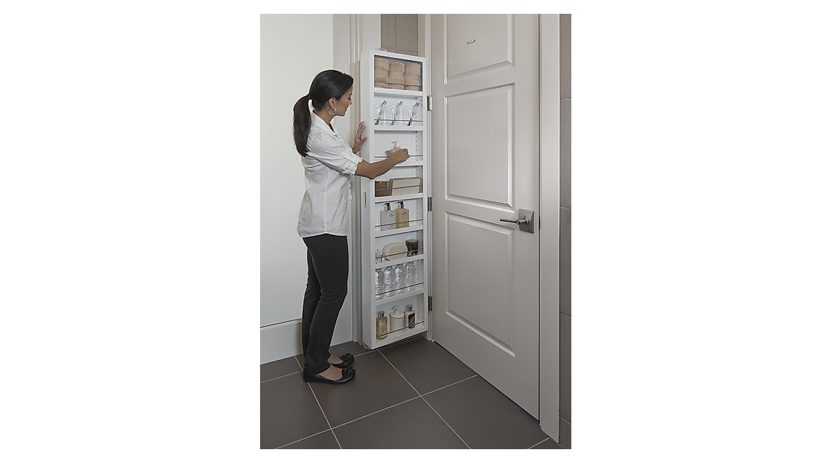 Cabidor Deluxe Mirrored Medicine Cabinet for Any Door