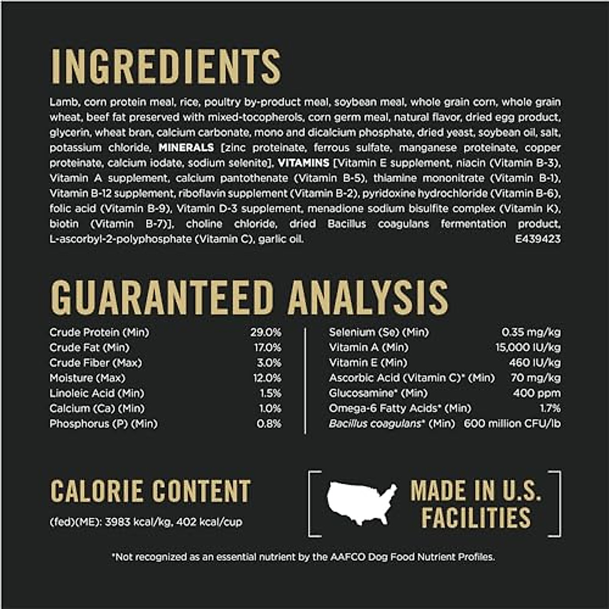 Purina Pro Plan Small Breed High Protein Dog Food Dry Shredded Blend Lamb and Rice Formula - 18 lb. Bag