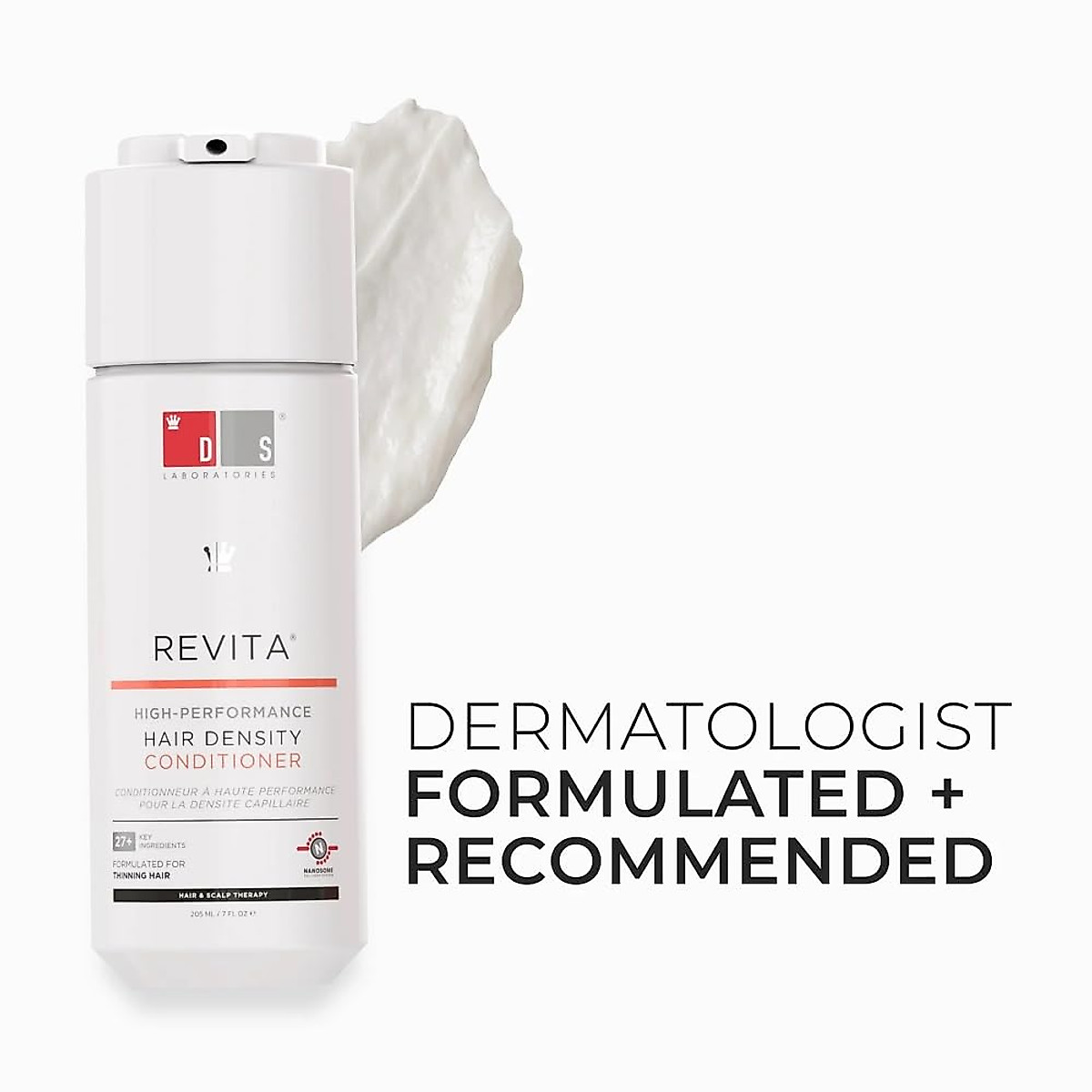 DS Laboratories Revita Hair Growth Conditioner for Fine & Thinning Hair, Biotin Treatment for Hair Regrowth, Thickening & Loss Prevention