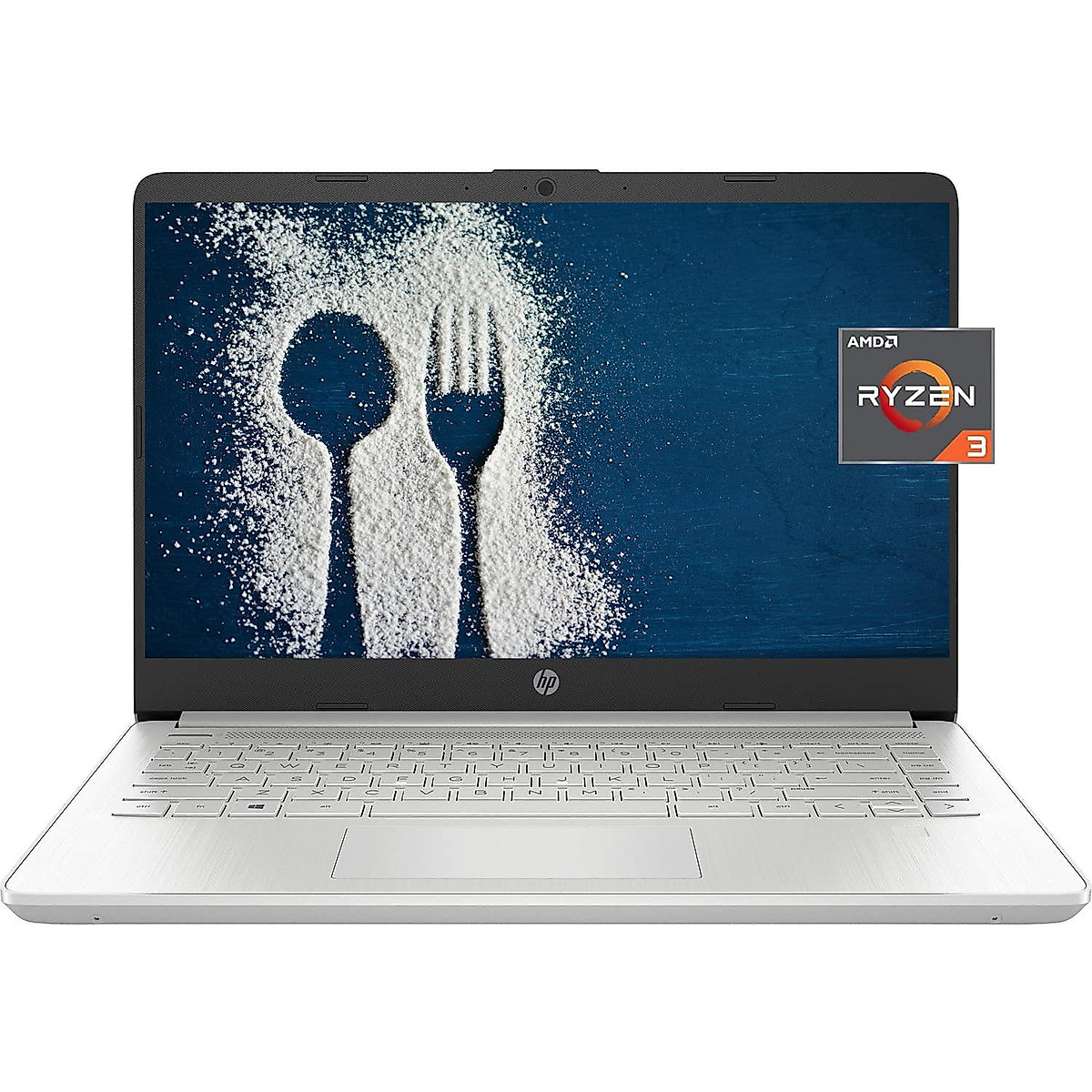 HP 2023 Newest Laptop for Business and Student, 14 Inch FHD Display, AMD Ryzen 3-3250U Processor, 12GB RAM, 256GB SSD, AMD Radeon Graphics, Bluetooth, Webcam, Windows 11 Home in S Mode, Silver