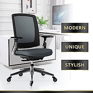 Office Chair Wheels - 98% Universal Fit Caster (3 Inch, Set of 5) Replacement Rollerblade Style Desk for Hardwood Tile Vinyl Carpet Casters