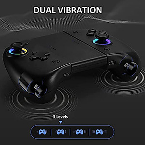 VANJUNN Joy Pad Controller for Nintendo Switch OLED and Switch 2017, Replacement Wireless Controller with Precise Motion Control, Back Button and Turbo for Nintendo Switch Joycon Controllers