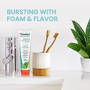 Himalaya Botanique Complete Care Whitening Toothpaste, Simply Mint, for a Clean Mouth, Whiter Teeth and Fresh Breath, 5.29 oz