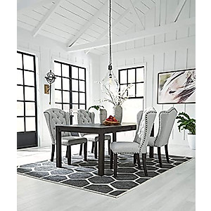 Signature Design by Ashley Jeanette Rectangular Dining Room Table, Black
