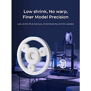 Creality PLA Filament 1.75mm, 3D Printer Filament, 1.0kg (2.2lbs) Spool, Enhanced Toughness No Warp, Dimensional Accuracy ±0.03mm Printing Filament, for FDM 3D Printers (Black)