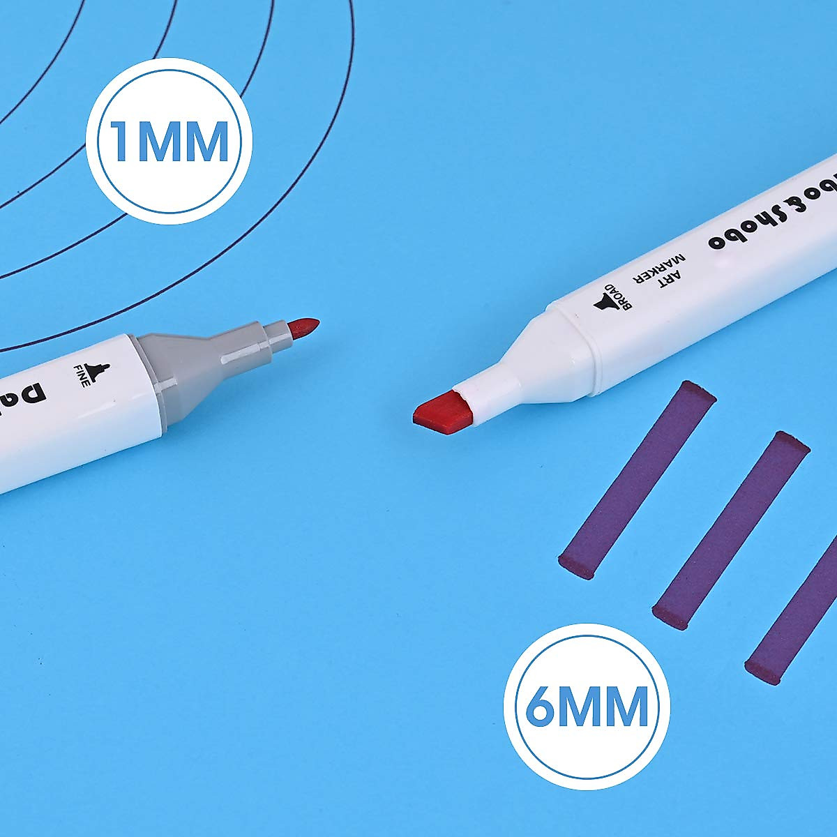 Dabo&Shobo 60-Color Alcohol Markers for Art & Design