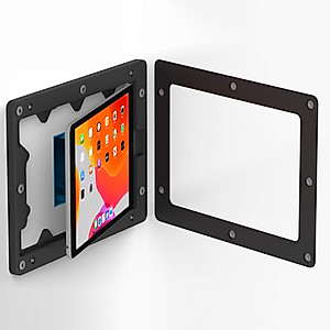 VidaMount Black On-Wall Tablet Mount Compatible with iPad 10.2" (7th, 8th & 9th Gen)