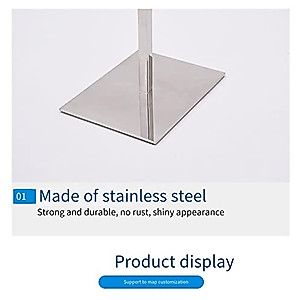 NA Stainless Steel high-Low Hanging Bag Rack Adjustable Hanging Bag Display Rack Double Head Bag Support Bag Display Rack Custom Snapshot