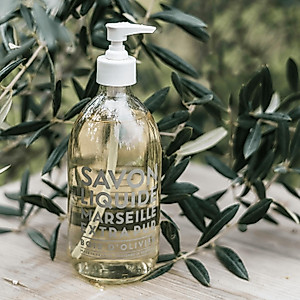Compagnie de Provence Savon de Marseille Extra Pure Liquid Soap - Olive Wood - 10 Fl Oz Plastic Pump Bottle