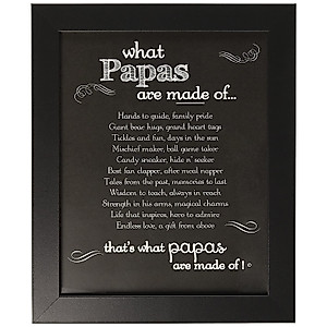 Papa Chalkboard Frame - Gift for Papa for Father's Day, Birthday, Birth of Grandchild - Made in USA