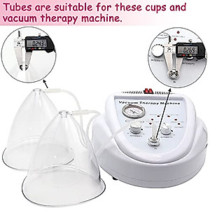 weiwei Vacuum Cupping Machine Accessories, 2 PCS Premium Silicone Y Type Hoses Tubing for 210ml 180ML 160ML 150ML Large Breast Buttocks Lift Vacuum Cups