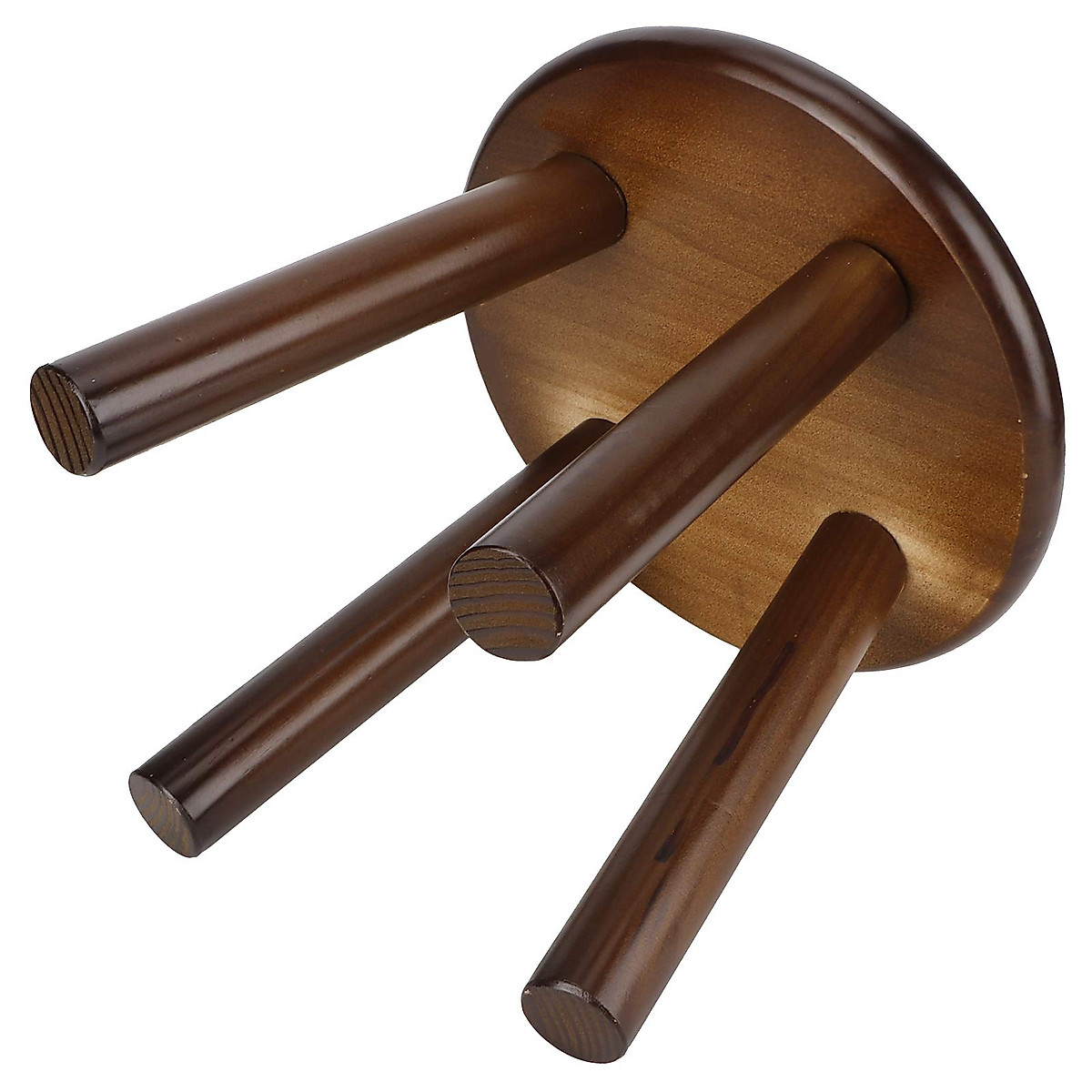 9 Inch Kids Solid Hard Wood Cute Chair,Pine Step Stool Kids Stool, Crafted Hand Painted Wood with Assembled Four Legged Stool, for Kids(Round Walnut), Pine Step Stool Kids Stool, 9 Inch Kids Sol