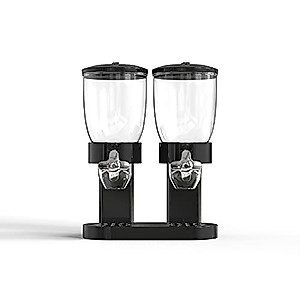 Retail Blade Dual Food Dispenser - Dry Food Dispenser Perfect As A Candy, Nuts, Rice, Granola, Cereal & more Dispenser. Dispenses 1 Ounce Per Twist! Stores Food, and Keeps Your Food fresh!