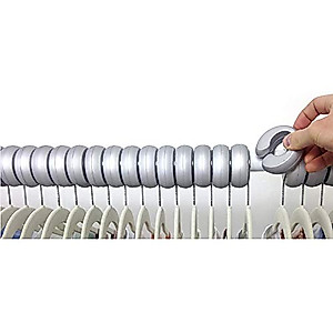 Xangar 60 Pack Hanger Separators, Silver