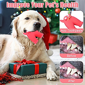 MADDEMCUTE Squeaky Dog Toys for Aggressive Chewers,Durable Interactive Dog Chew Toy for Small Dogs,Natural Rubber Teeth Cleaning Puppy Treat Toys(Pink)