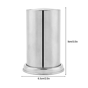 TOPINCN Toothpick Holder Portable Stainless Steel Toothpick Dispenser Bottle Click Open Pocket Toothpick Case Cotton Swab Storage Container Hotel Restaurant Home Desk Decor