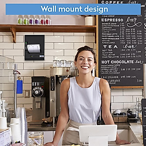 RIBAO Thermal 80mm POS Printer Receipt Printer Connect Cash Registers Cash Drawer, BC-55 BC-40 BCS-160 Mixed Bill Money Counter RS232 Cashbox Interface，Windows/Mac/Linux