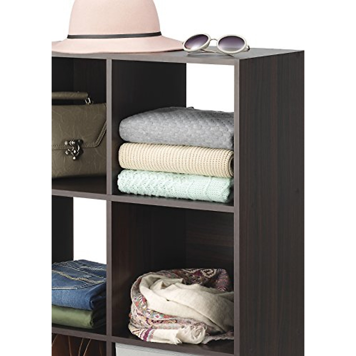 Whitmor 9 Cube Organizer, Espresso