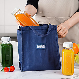 16 Oz Square Glass Milk Bottles with A Silicone Cover, 6 Pack Glass Bottles for Juicing with Airtight Lids, Glass Drinking Bottles with Lids and Scale Mark, Easy to Carry