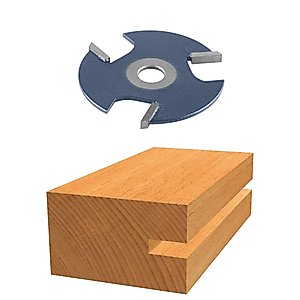 BOSCH 85530M 5/32 In. Carbide Tipped 3-Wing Slotting Cutter Bit, 1 Count (Pack of 1)
