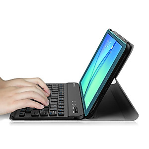 FINTIE Keyboard Case for Samsung Galaxy Tab A 8.0 (2015), Slim Shell Stand Cover w/Magnetically Detachable Bluetooth Keyboard for Tab A 8.0 SM-T350/P350 2015 (NOT Fit 2017/2018 Version), Black
