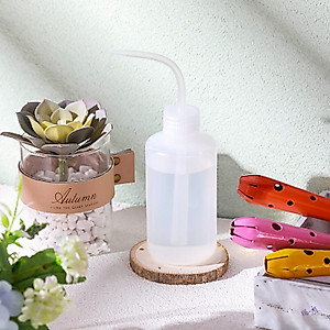 12 Pcs Lab Squeeze Bottle 250ml Plastic Safety Wash Bottles Squirt Bottle Tattoo Bottle for Cleaning Water Tools Plant Irrigation Experiments Tattoo Supplies, 8oz (Clear)