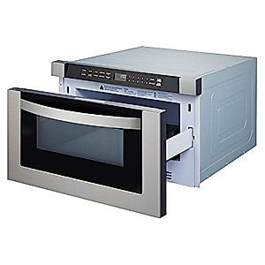 COSMO COS-12MWDSS 24 in. Built-in Microwave Drawer with Automatic Presets, Touch Controls, Defrosting Rack and 1.2 cu. ft. Capacity in Stainless Steel