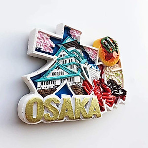 Japan Osaka Fridge Magnets Funny 3D Resin Magnet for Refrigerator Travel Souvenir Gifts Home Kitchen Decoration Magnets Sticker Crafts