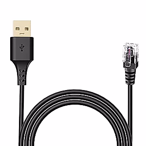 Radar Detector Cable, with USB to RJ11 Plug,for Escort Valentine One Uniden Beltronics Cobra Radar Detector,Replacement Power Cable for Radar Detectors(RJ11-3.3ft)