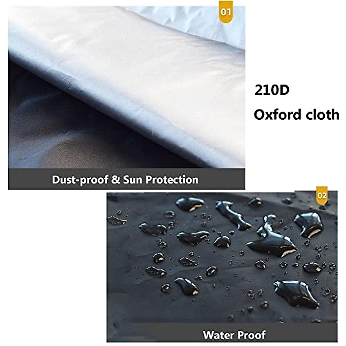 BTURYT Waterproof Swing Seat Cover,Swing Cushion Cover Replacement,Dustproof Protective Covers for 3 Seat Garden Swing Chair Cushions-(Chair Cover only)