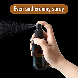 STARSIDE 16 Pack4oz Amber Glass Spray Bottles with Fine Mist Sprayer & Dust Cap for Essential Oils, Perfumes,Cleaning Products, 120 ml Fine Mist Glass Spray Bottle