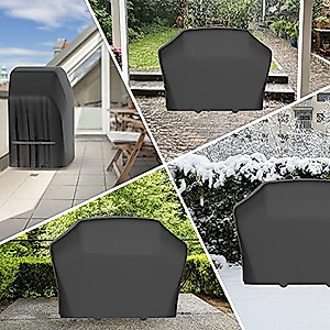 Grill Cover for Outdoor Grill BBQ Grill Cover 58 inch BBQ Covers Waterproof Heavy Duty 420D Gas Grill Covers for Outside