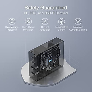 Nekteck 107W USB C Charger (GaN Tech), 65W 30W Type C Fast Charging Block 4-Port PD Power Adapter with 1 USB C to C Cable Compatible with iPhone 13 Pro Max/13 Pro, MacBook Pro, iPad Pro, Switch