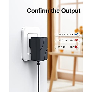 Nicpower Charger Fit for Motorola MSI ML18-8140100-A1 MH14-1140100-B2 LG GoldStar KNU-1485 Spec Lin L5A-138095R Yamaha YST-M10 YST-M15 PA-M20 Speaker Adapter Cable Power Supply