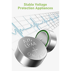 POWEROWL LR44 Batteries 24 Count, High Capacity AG13 357 303 SR44 L1154F A76 Premium Alkaline Battery 1.5V Button Coin Cell Batteries