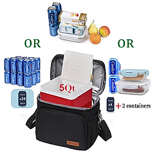 Expandable Cooler Bag - Mini Collapsible Travel Cooler for Car Road Trips Picnic Camping Hiking, Leak Proof Insulated Cooler Bag for Shopping, Reusable Portable Soft Cooler Bag for Airplane, Gray