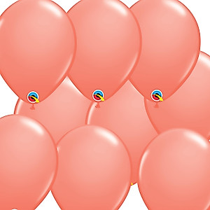 Qualatex 13182 Coral 11"/ 11-inch Round Latex Party Balloons (Pack of 25)