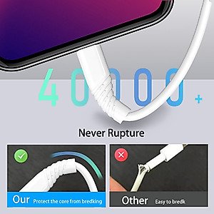 Durcord 2Pack 10ft Lightning Cable Cord, Apple MFi Certified, Fast Charger, Compatible with iPhone 13/12/11 Pro Max Xs X XR 8 7 iPad iPod More