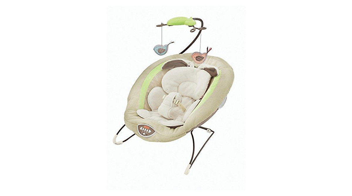 Fisher-Price Snugabunny Deluxe Bouncer - Soothing Comfort