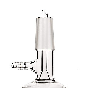 StonyLab Borosilicate Glass Buchner Filtering Funnel with Coarse Frit(G1), 46mm Inner-Diameter, 60mm Depth, with 24/40 Standard Taper Inner Joint and Vacuum Serrated Tubulation (60ml)