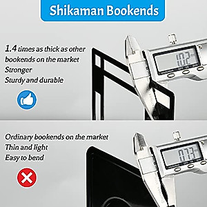 Bookends,Book Ends for Shelves,Bookends for Heavy Books, Book Holder,Metal BookEnd Supports (4)