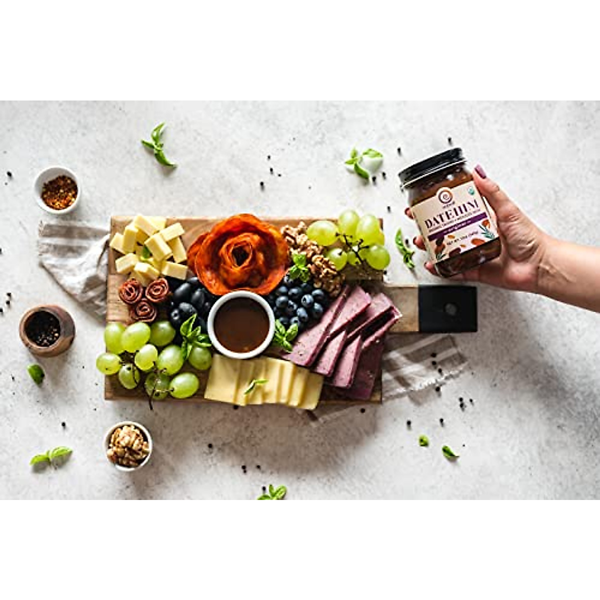 Datehini Organic Tahini and Medjool Date Spread (Original, 12 Oz Jar)