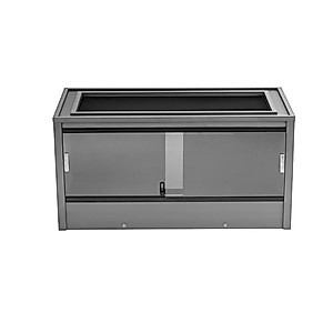 New Age Pet ECOFLEX 33 Inch Medium Mojave Reptile Habitat Enclosure Lounge in Grey