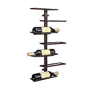 Vintage Retro Wall Mount Wine Rack for Restaurants, Bars, Daily Home furnishings etc (Hold 7 bottles) ¡­