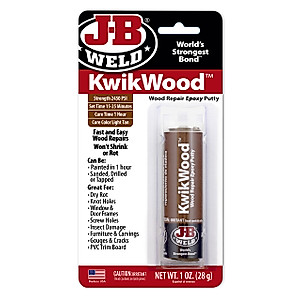 J-B Weld Tan KwikWood Wood Repair Epoxy Putty, 1 oz. Stick