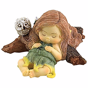 Top Collection Miniature Fairy Garden and Terrarium Sleeping Little Fairy