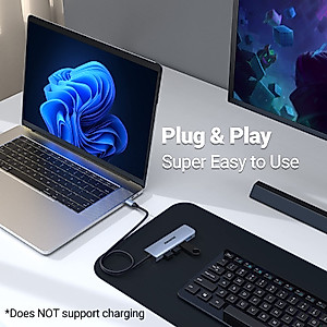 USB C Hub, 4 10 GBS 3.2 Port USB C Adapter Ultra Slim USB 3.2 Hub Data Hub Extra Light Super Speed USB HUB Adapter for MacBook Pro/Air, iPad Pro/Air, Surface Go, XPS, Pixelbook and More