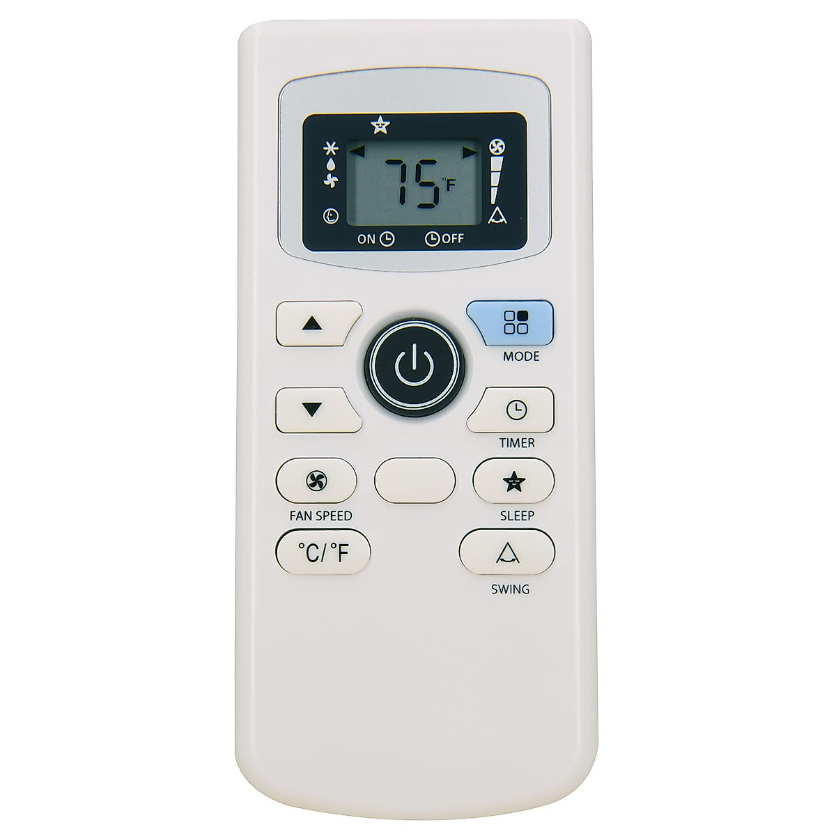 RCECAOSHAN Replacement for SOLEUS AIR Air Air Conditioner Remote Control TM-PAC-08E3 TM-PAC-12E4 TM-PAC-10E3 PS08-01 PS10-01 PS12-03 KY80 KY100 KY120 KY-120HP FE2-10BA