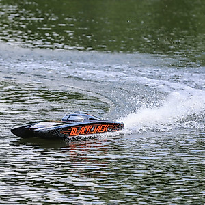 Pro Boat RC Blackjack 42" 8S Brushless Catamaran RTR Battery and Charger Not Included Black/Orange PRB08043T1